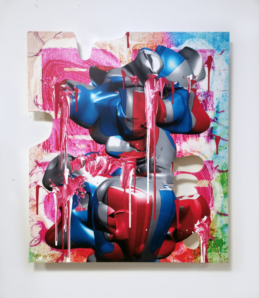 Crying Shape canvas - Baptiste Roux